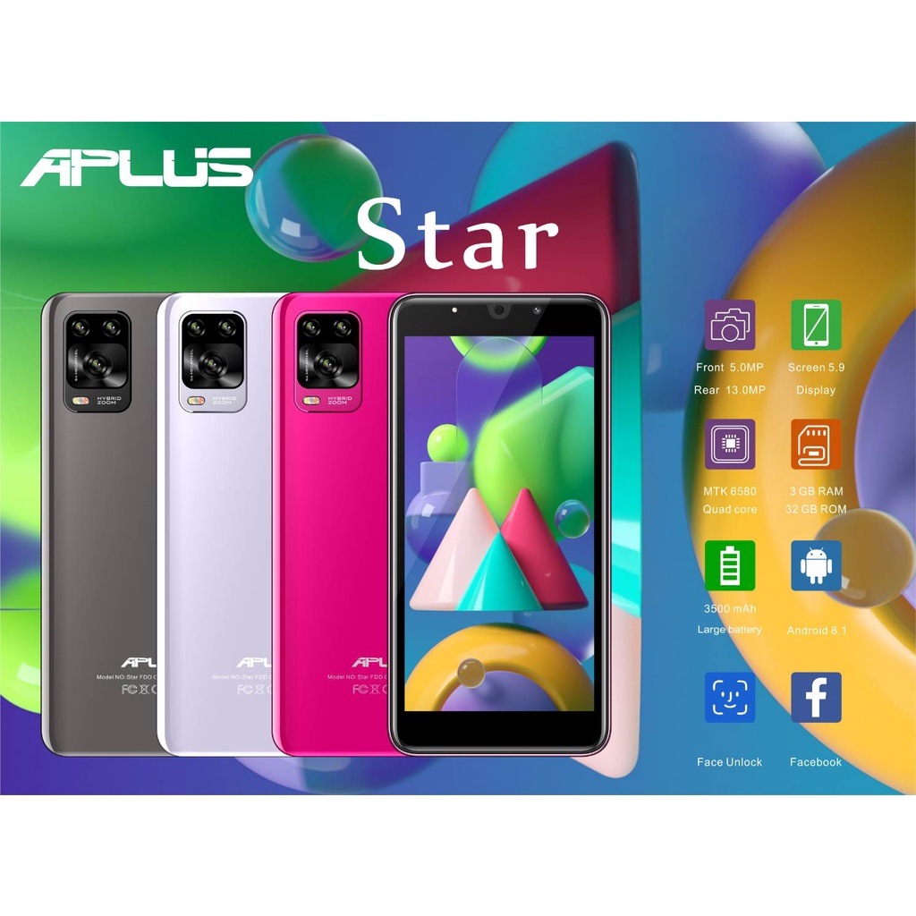 Aplus Star Android จอ6.0นิ้ว 4G (3GB RAM /32GB ROM) Dual SIM,3500MAh ...
