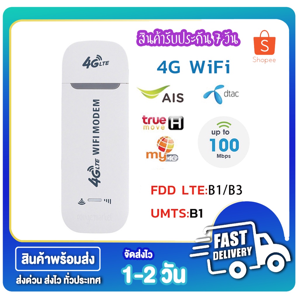 4G Mobile WIFI SIM ROUTER Lte Wifi Router Pocket WiFi แอร์การ์ด โมบาย ...
