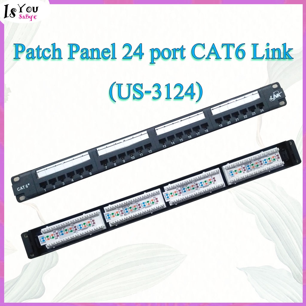 แผงกระจายสายแลน Link (US-3124) Patch Panel 24 port CAT6 | Shopee Thailand