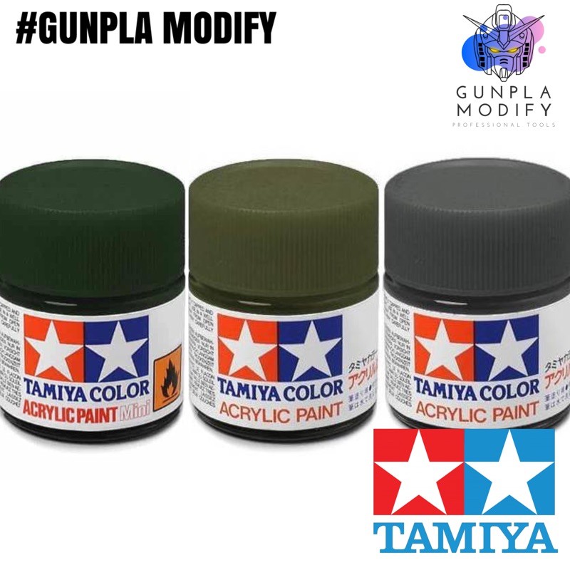 TAMIYA XF61 XF62 XF63 สีสูตรอะคริลิค ชนิดสีด้าน Acrylic 10 ml | Shopee ...