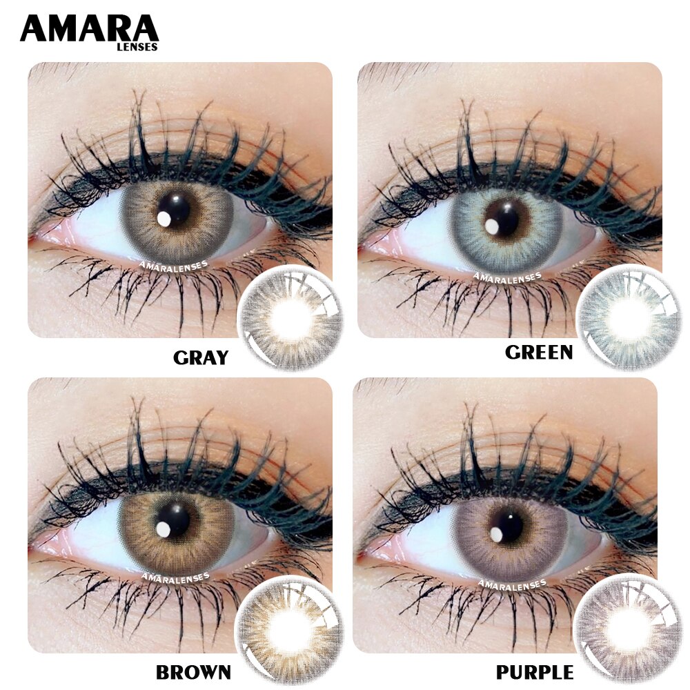 AMARA LENSES OMG Series Brown Eye Contacts Contacts for Eyes Beautiful ...