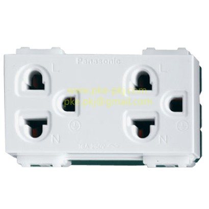 PANASONIC WEG15929 WNG15923-7 ปลั๊กกราวน์คู่ 3ขา แบน มีกราวน์ | Shopee ...
