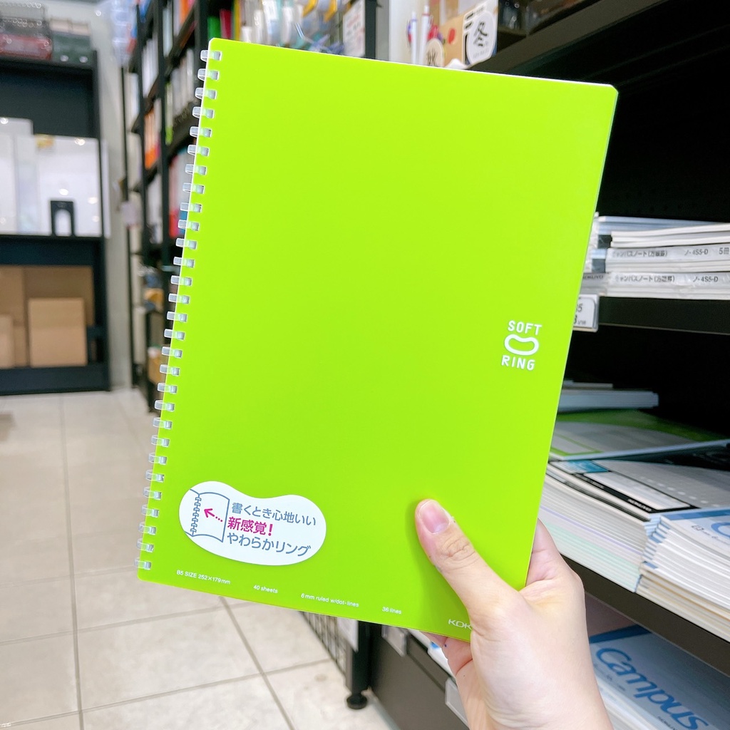 Kokuyo Campus SOFT RING NOTEBOOK MEMO PAD B5/A5 รุ่น ス-SV301BT (สมุดสันนิ่ม) | Shopee Thailand