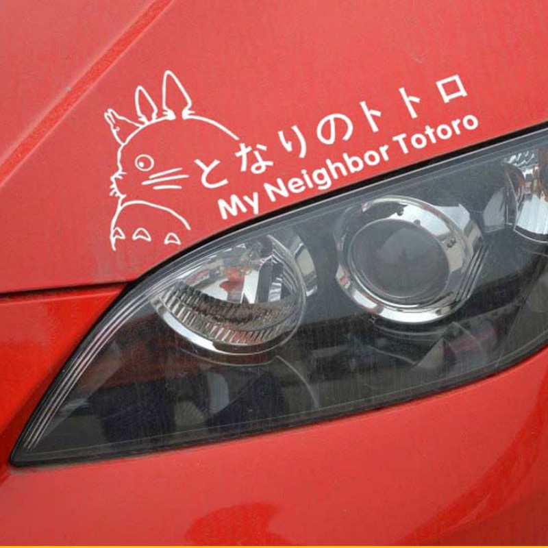 Cute Totoro Car Stickers Car Window Body Door Reflective Stickers ...