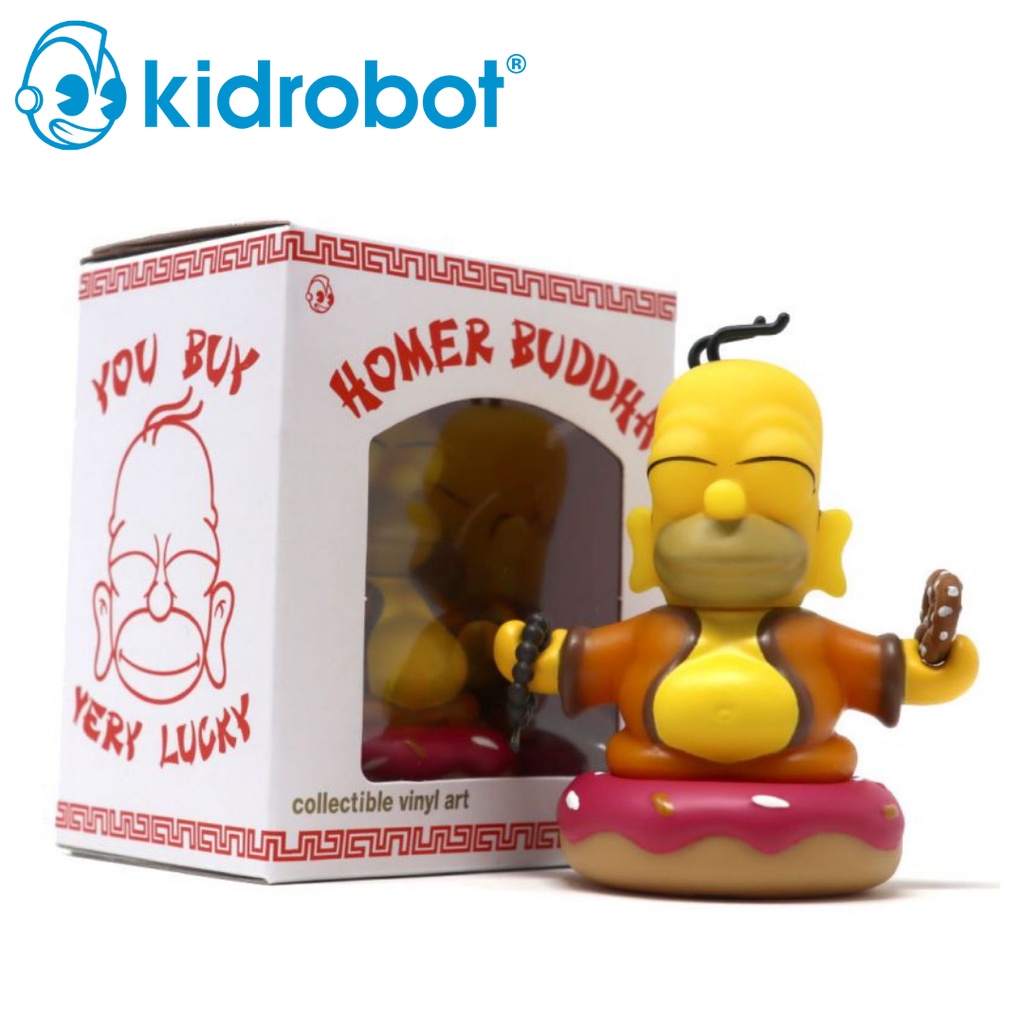 KIDROBOT The Simpsons Homer Buddha 3" (window box) | Shopee Thailand