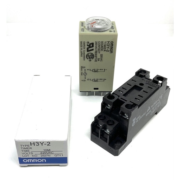 ทามเมอร์ H3Y-2. 220VAC Omron พร้อมซ็อกเก็ต 1S 3S 5S 10S 30S 60S 5M 10M 30M 60M | Shopee Thailand