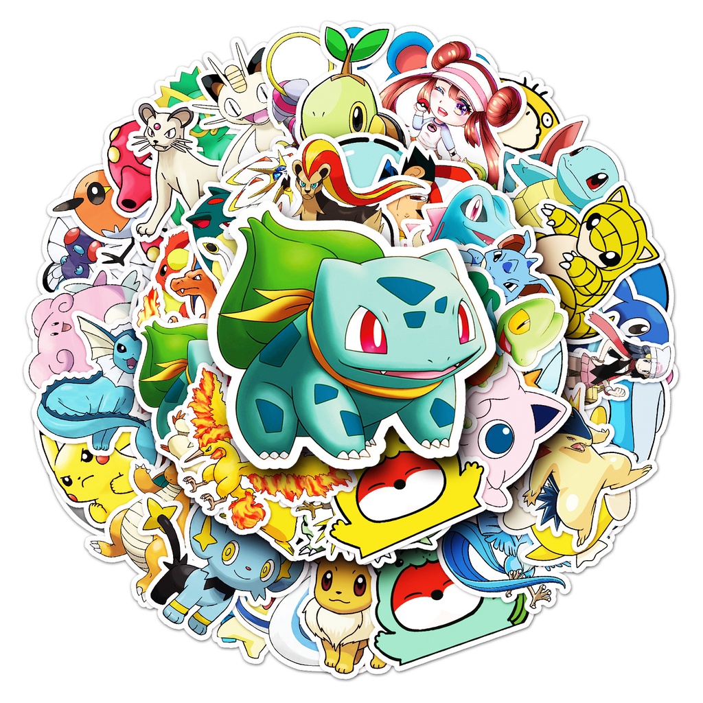 พร้อมส่ง ลายการ์ตูนอะนิเมะ New pokemon ditto metamon 50แผ่น กันน้ำ ...