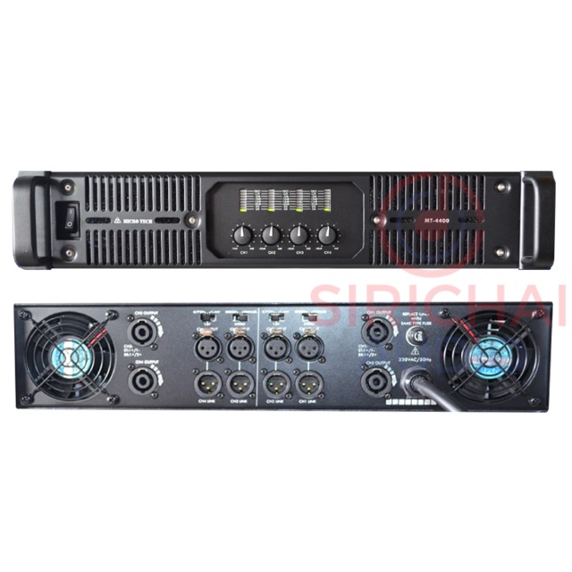 เพาเวอร์แอมป์ 4 ชาแนล MICROTECH รุ่น MT-4400 | Shopee Thailand