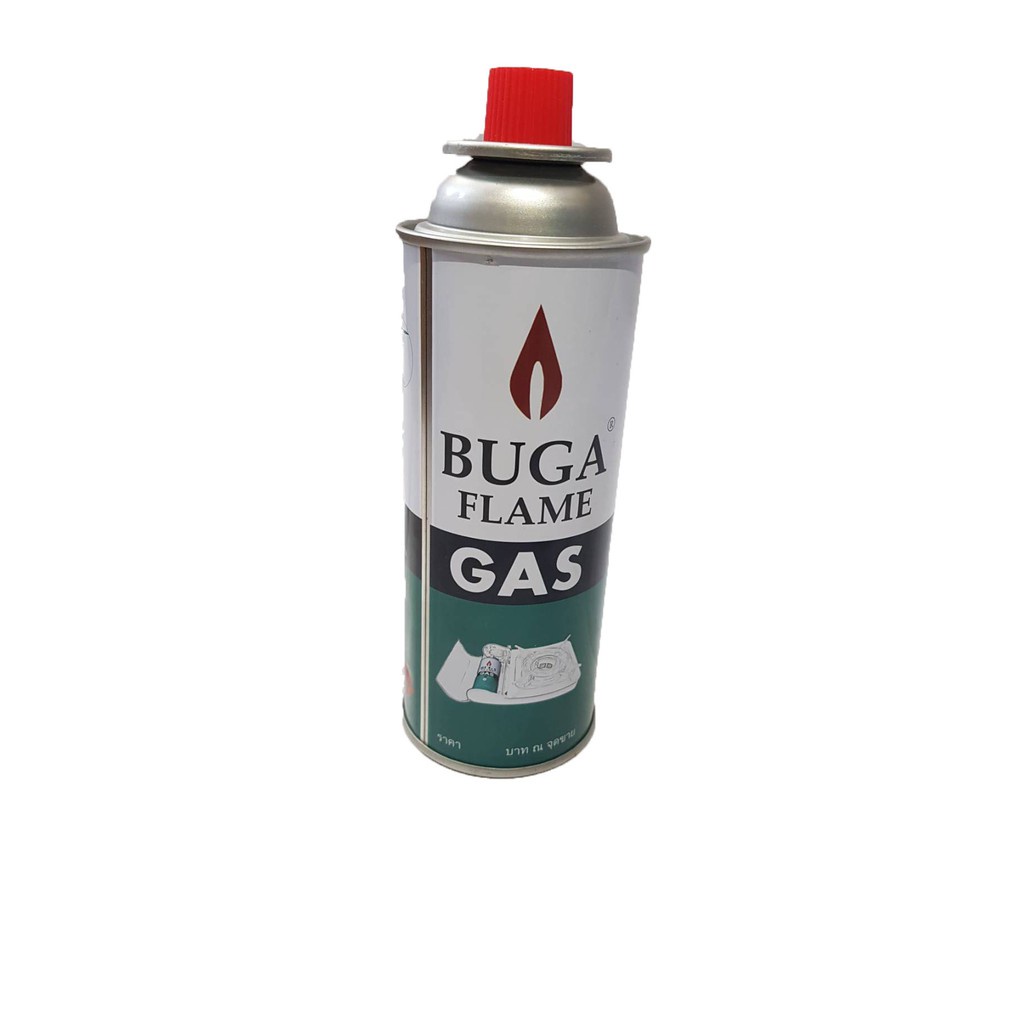 BUGA FLAME GAS แก๊สกระป๋อง ใหญ่ 355ml แก๊ส สำหรับ เตาพกพา ใช้กับหัวพ่น ...