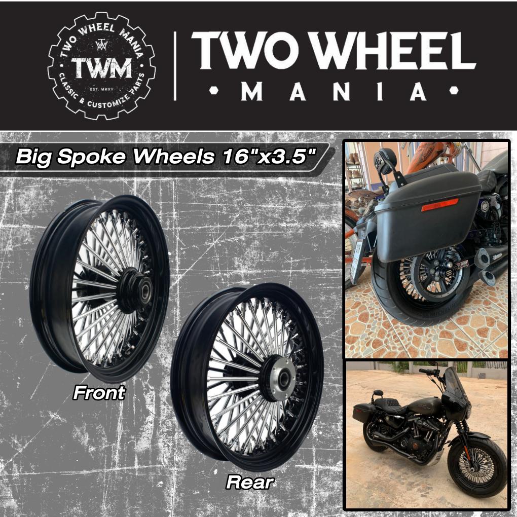 ล้อหน้า-หลังแต่ง : ขนาด 16" ,21" : Big Spoke Wheels : Harley Davidson ...