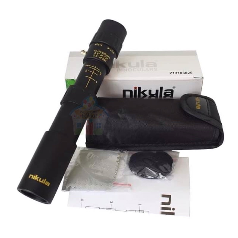 กล้องส่องทางไกลNikula 10-30x25ซูมMonocularขอบเขตคุณภาพสูงกล้องโทรทรรศน์ ...