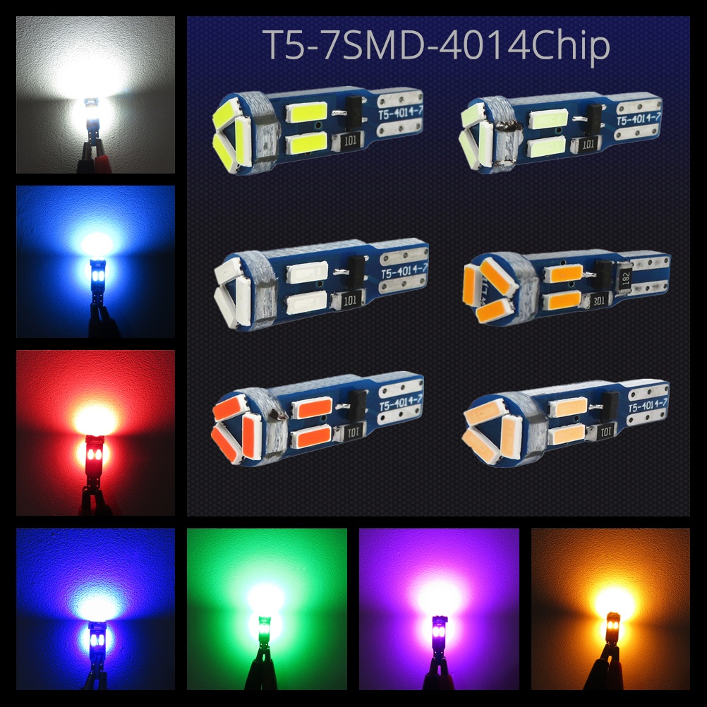 หลอดไฟ T5 LED 12V W3W W1.2W 17 37 73 74 LED สําหรับรถยนต์ | Shopee Thailand