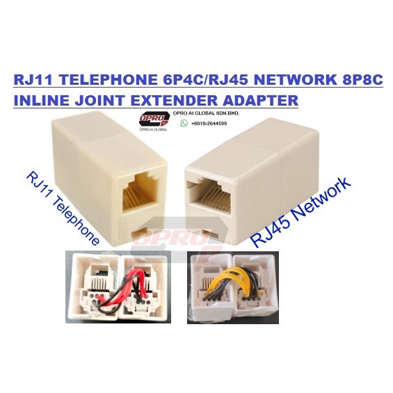 [ทดสอบผ่าน] Tm โทรศัพท์ RJ11 6P4C / เครือข่าย RJ45 8P8C Straight ...