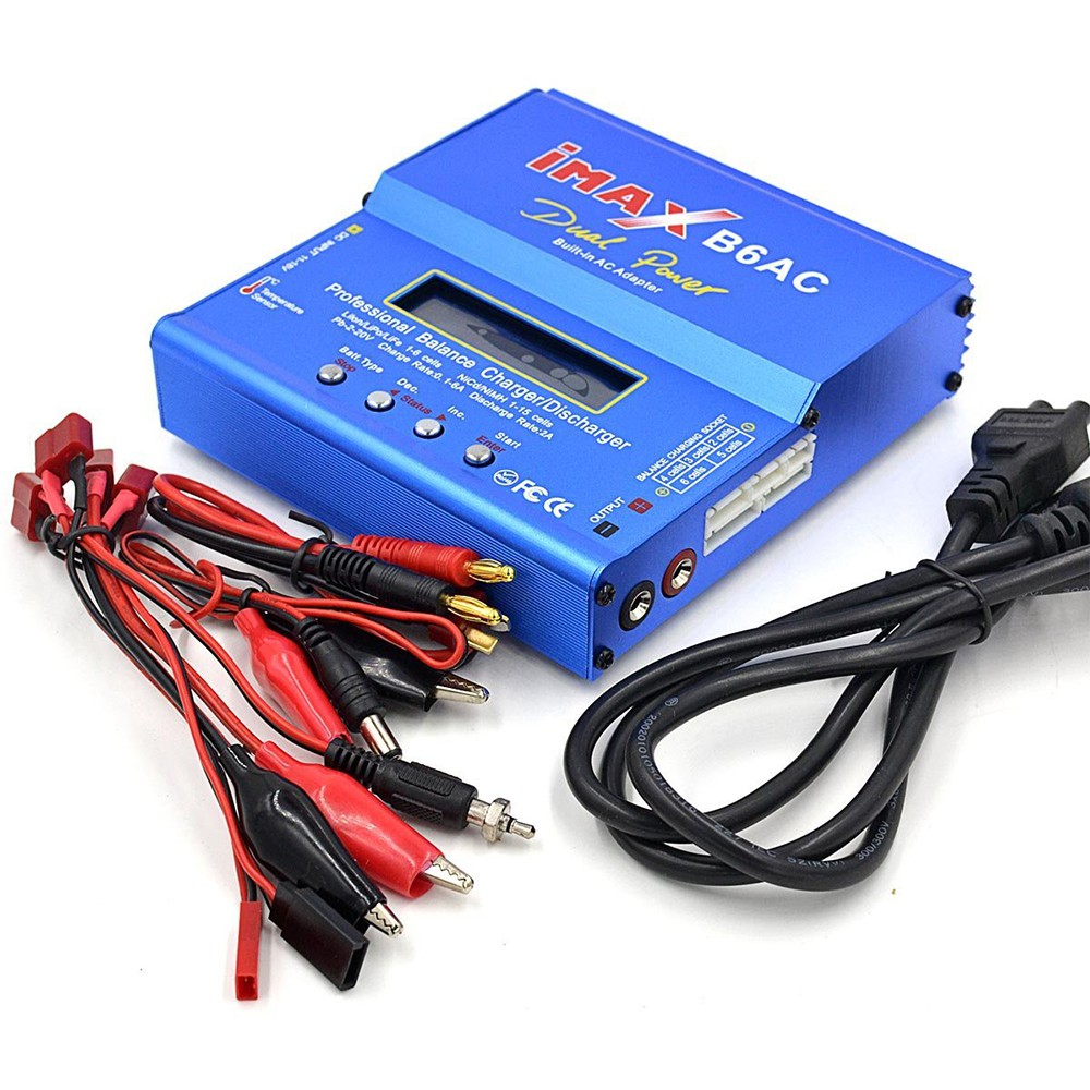 เครื่องชาร์จ แบตลิโพ ลิโพ imax b6ac 80w ชาร์จได้ 1-6เซล (3.7-22.2v ...