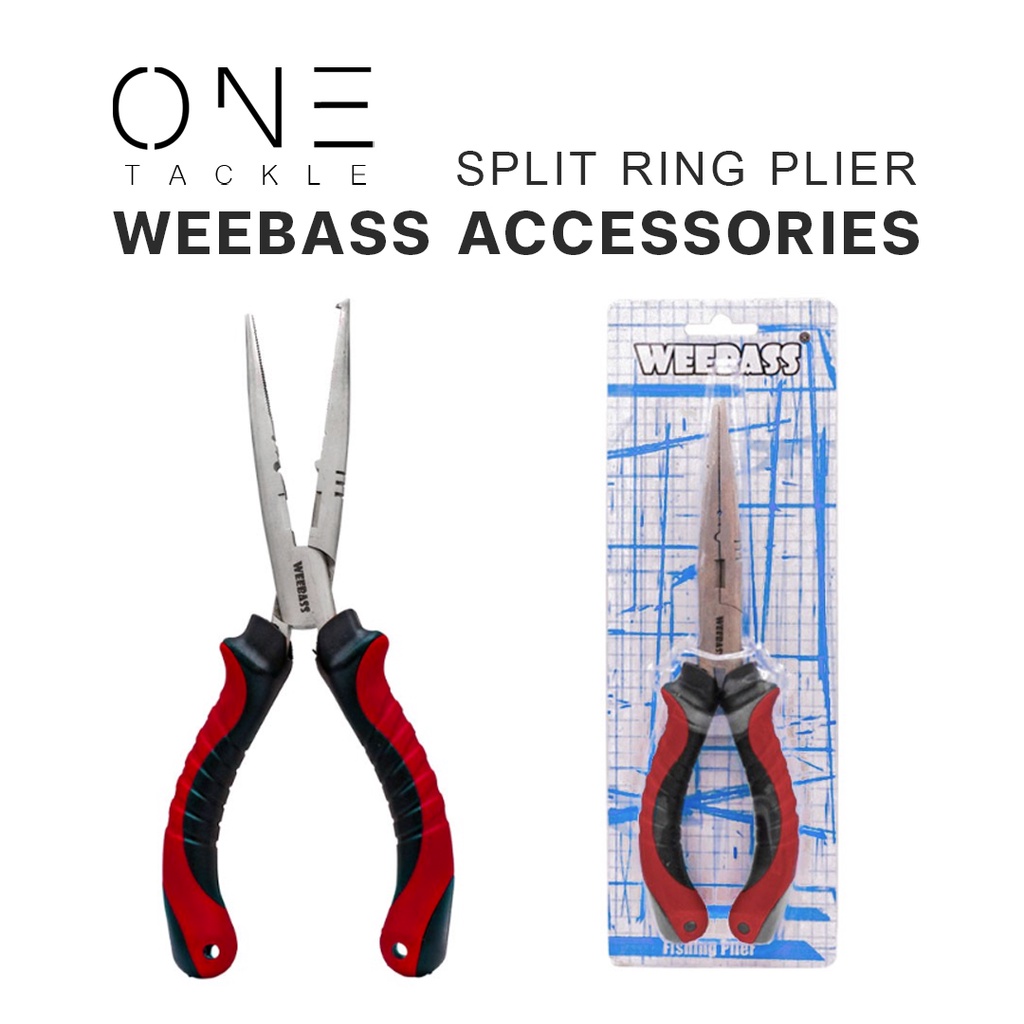 Weebass อุปกรณ์คีม - รุ่น SPLIT RING PLIERS คีม คีมปากแหลม คีมปลดสปริทริง คีมตัดสายพีอี | Shopee ...
