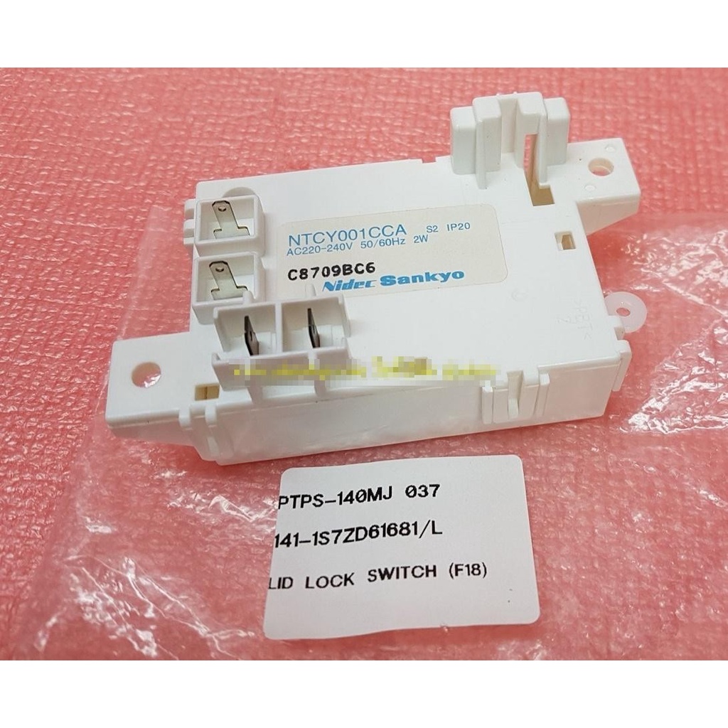 อะไหล่แท้ศูนย์/สวิสล็อคฝาถังเครื่องซักผ้าฮิตาชิ/Hitachi/PTPS-140MJ*037 ...
