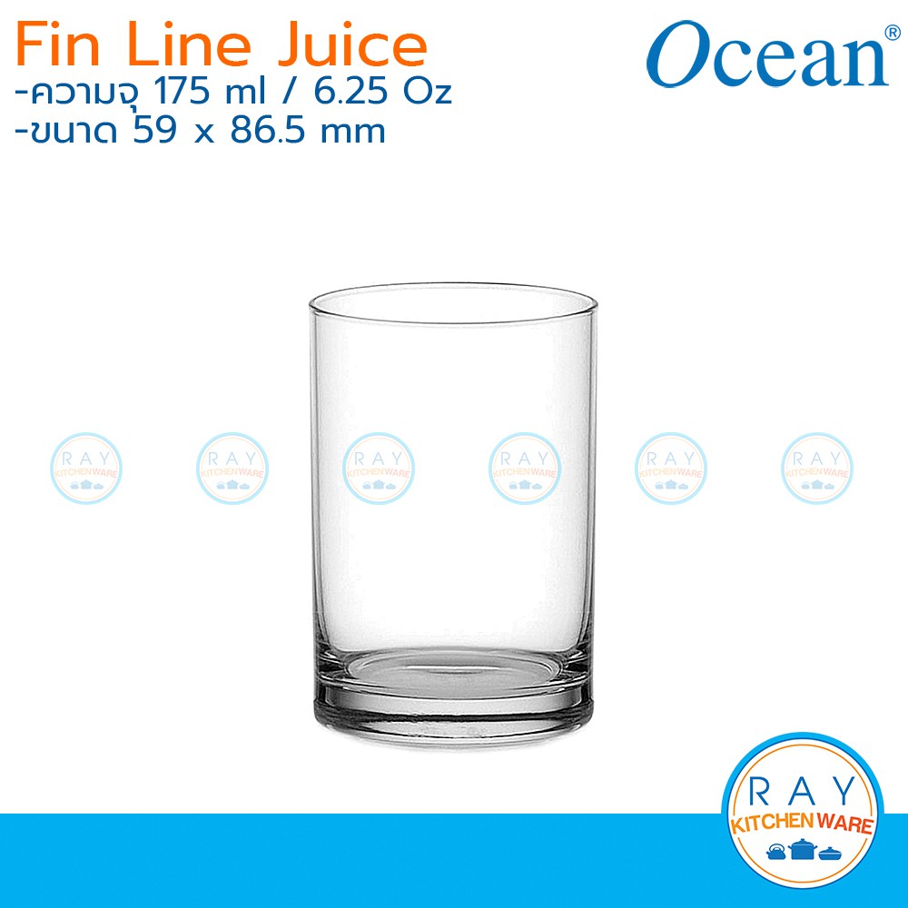 Ocean แก้วน้ำส้ม 175ml(แพ็ค6ใบ) Fin Line Juice 1B01206 โอเชียน | Shopee ...