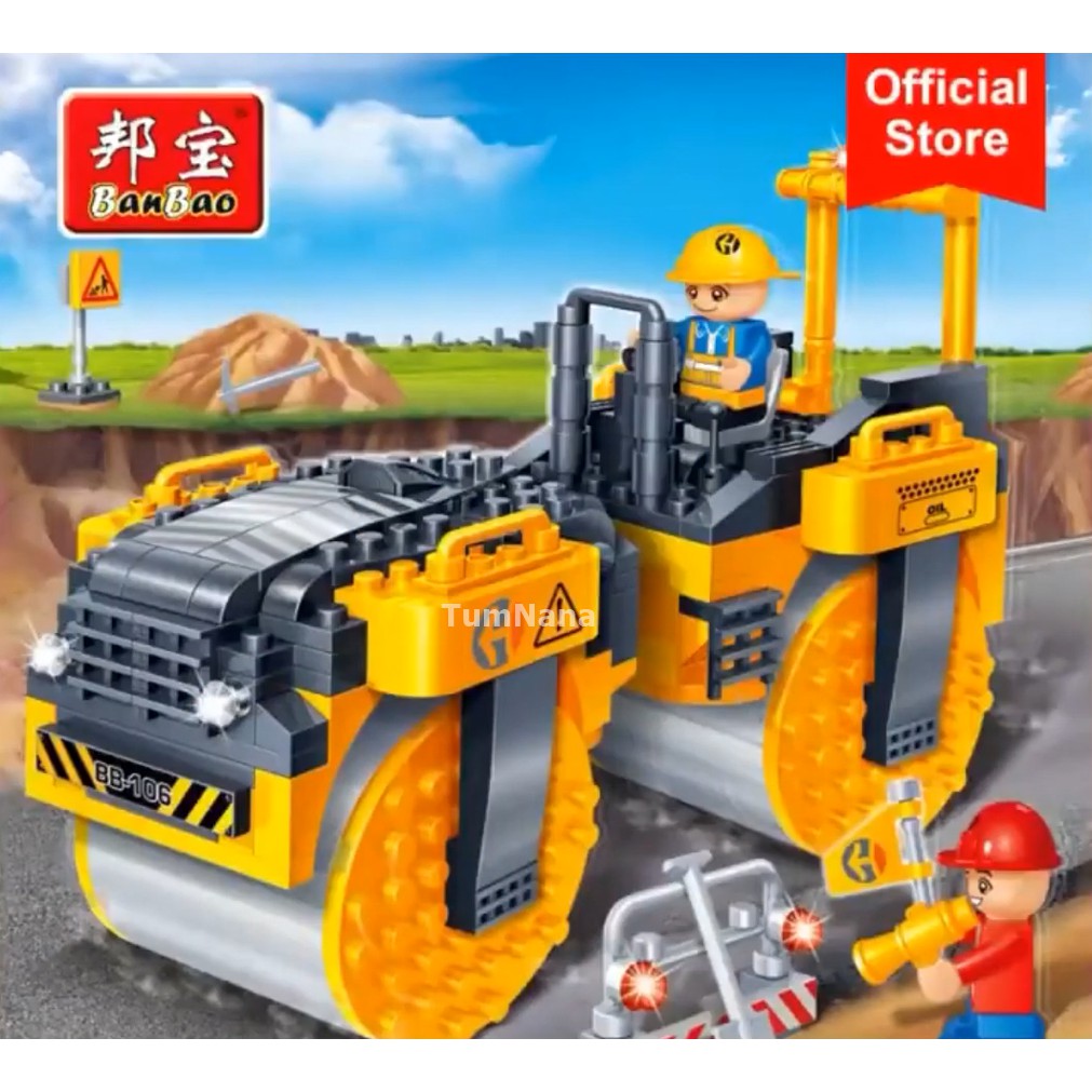 ตัวต่อ Banbao รถบดถนน Toy Children Kids Friend Gift | Shopee Thailand
