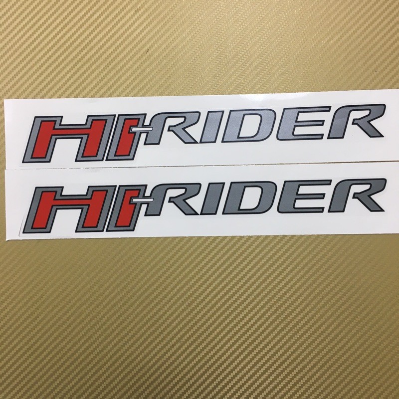 สติ๊กเกอร์ HI-RIDER ติดข้างท้ายกระบะ FORD RANGER ปี 2016 มีสองสี ราคา ...