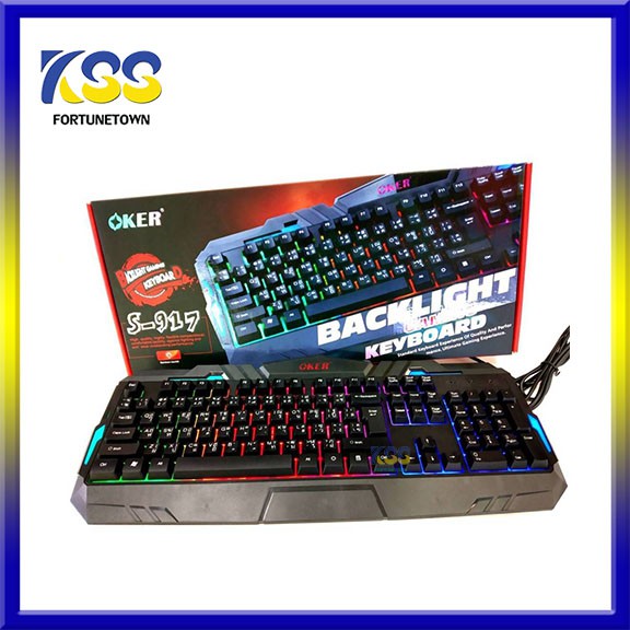 Oker S-917 BackLight Gaming Keyboard | Shopee Thailand