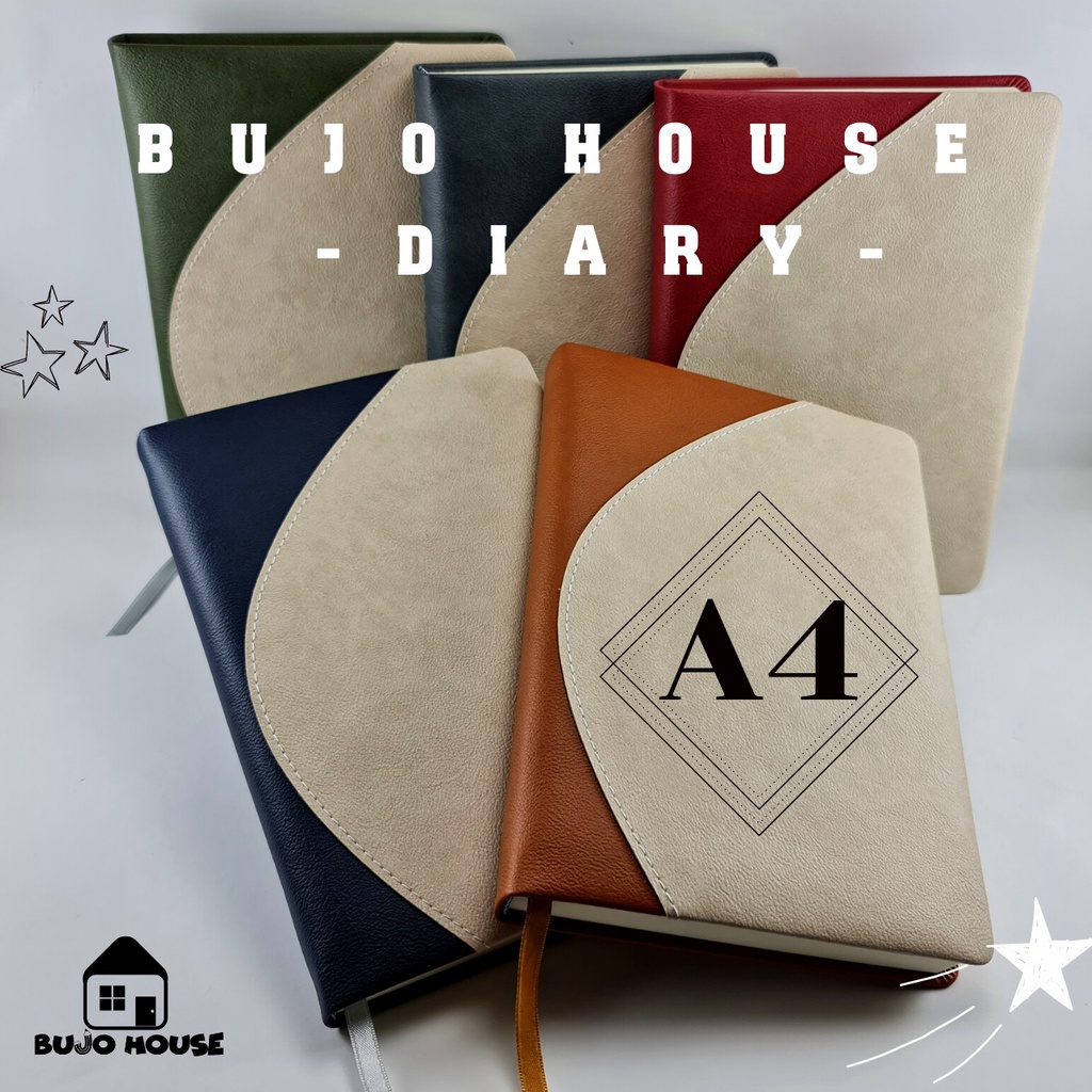 สมุดไดอารี่ BUJO HOUSE DIARY SIZE A4 - >> ปกบุฟองน้ำ