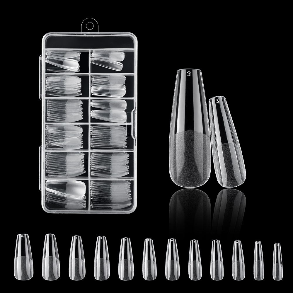 บ้านแคปซูล120pcs False Nails New Matte Tips Fake Nail Capsule Press On