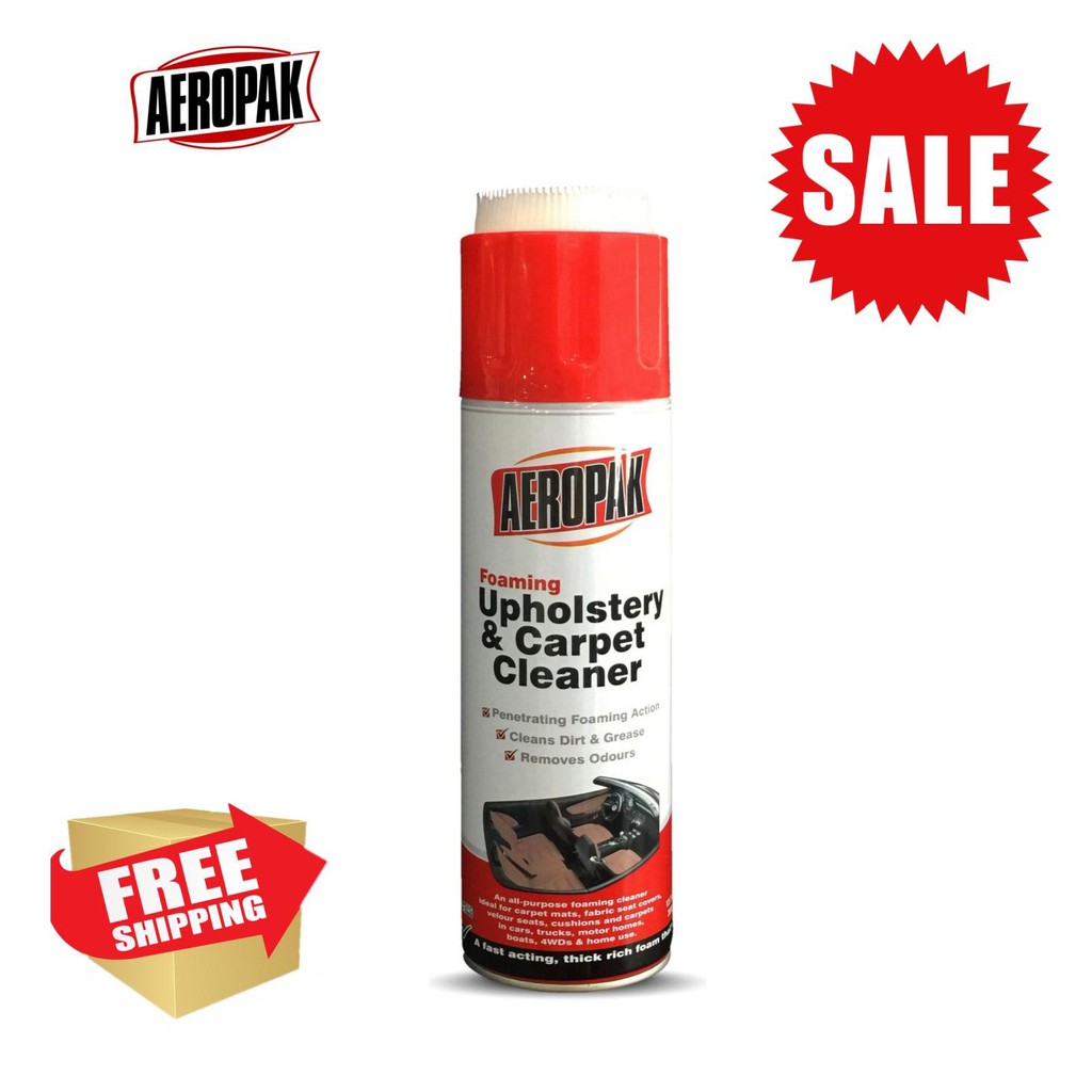 Aeropak Foam Cleaner โฟมทำความสะอาดเบาะผ้า พรม ไวนิล สเปรย์โฟมทำความ ...
