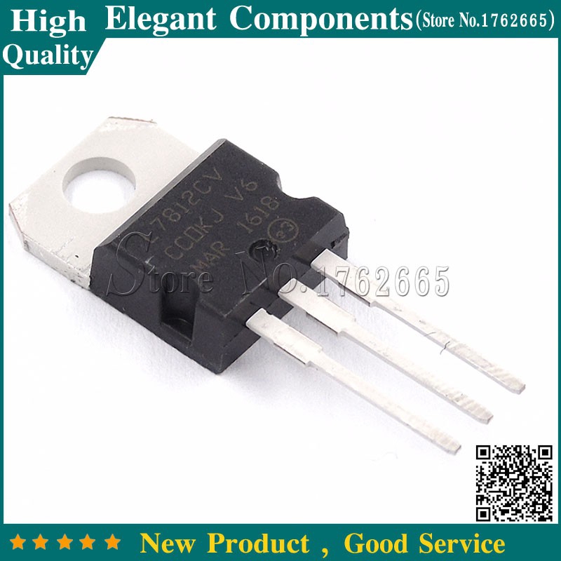 10PCS L7812CV LM7812 TO220 L7812 TO-220 7812CV 12V Voltage Regulator ...