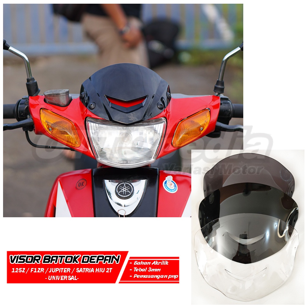 Mica Visor อะคริลิคด้านหน้า 125Z pnp Satria Hiu 2T F1ZR FizR Jupiter ...