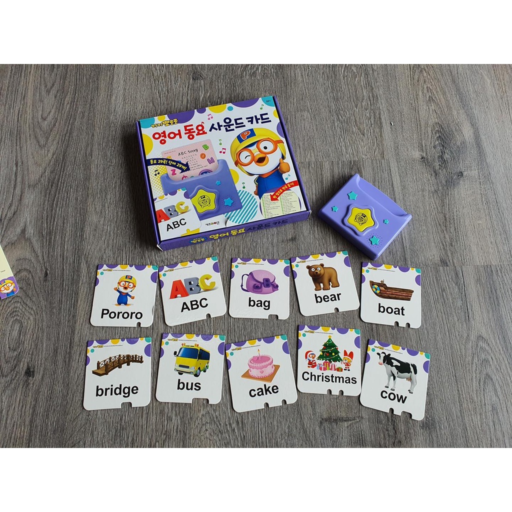 Pororo Playable Sound Card – Educational Flash Card สามารถกดเปิดเพลงให้ ...
