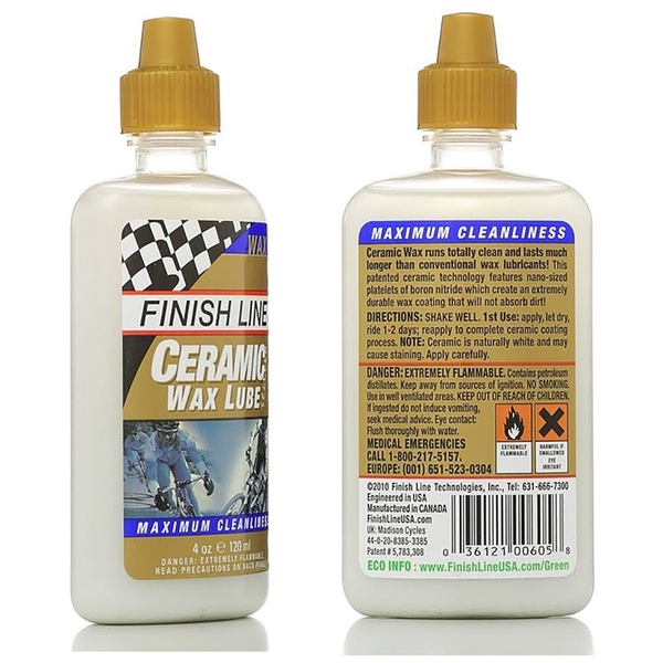 น้ำมันหยอดโซ่ FINISH LINE CERAMIC Wet Chain Lube / Wax Chain Lube ...