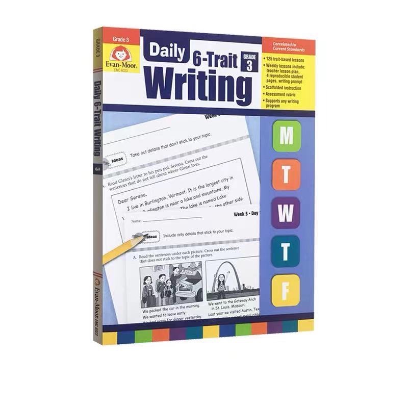 Evan-Moor Daily 6-Trait Writing Grade 1~8 แบบฝึกหัด การเขียน | Shopee ...