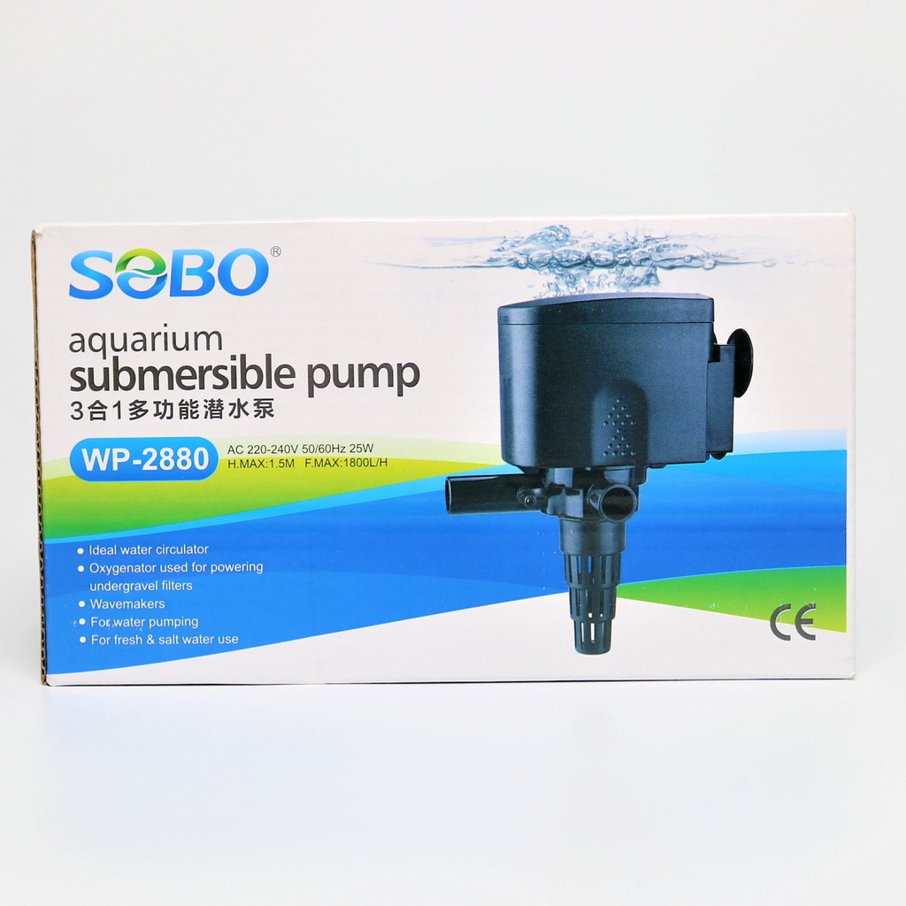 ปั๊มน้ำตู้ปลา SOBO WP-880, WP-1880, WP-2880, WP-3880, WP-4880 | Shopee ...