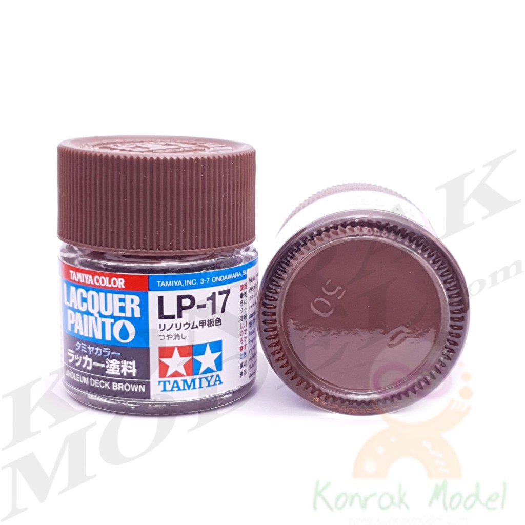 สีทามิย่าสูตรแล็คเกอร์ Tamiya Lacquer paint LP17 Linoleum deck brown ...