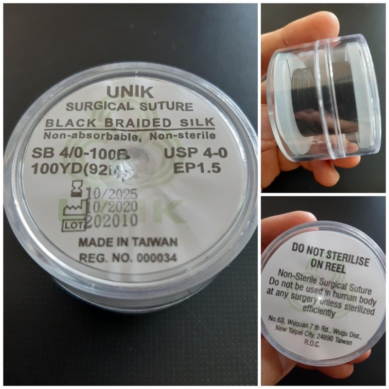 SILK SB2/0 2-0 100 YD NON STERILE(ไหมม้วน) | Shopee Thailand