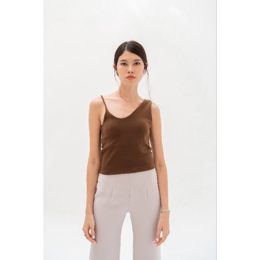 เสื้อสายเดี่ยว ดีเทลสุดเก๋ Maria Top | Shopee Thailand