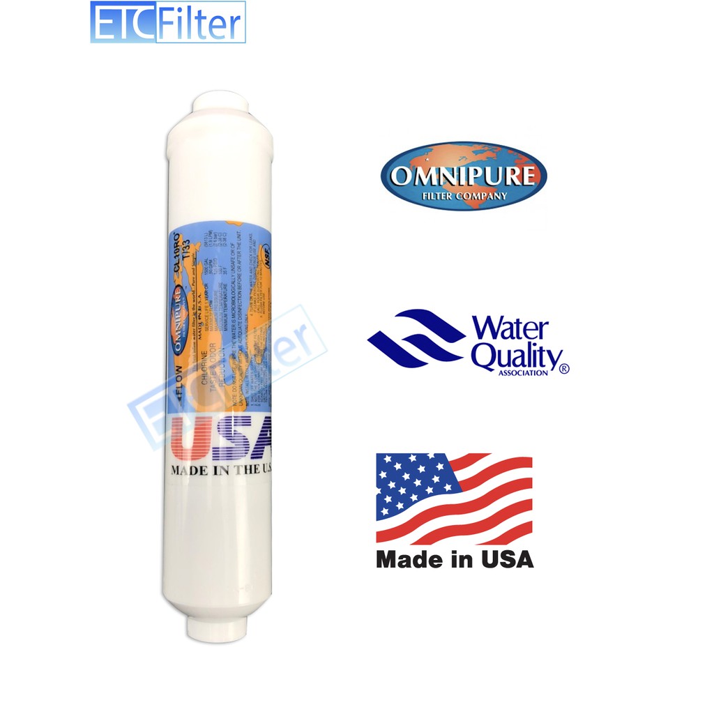 ไส้กรองคุณภาพสูงกรองกลิ่นคลอรีน Omnipure นำเข้าจาก USA 🇺🇸 มาตรฐานNSF มีขนาด 2 ขนาด | Shopee Thailand