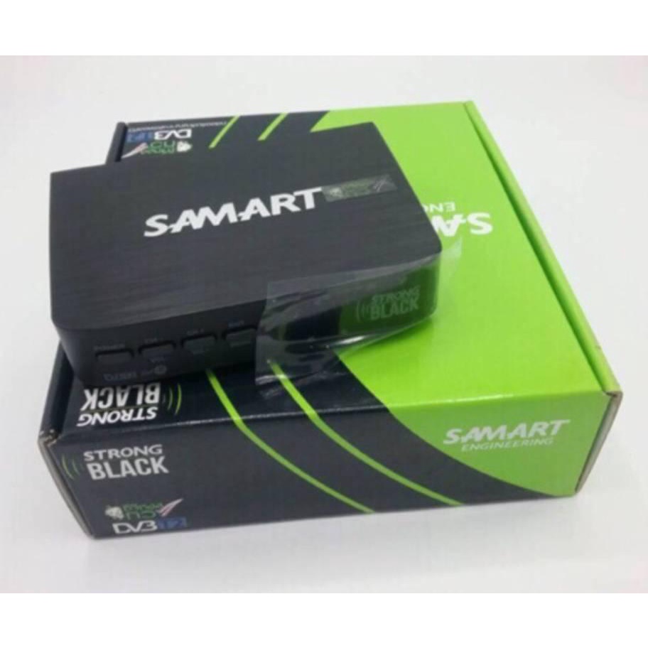 ชุดกล่องรับสัญญาณ ดิจิตอลทีวี Samart Strong Black + เสารับสัญญาณดิจิตอลทีวี One Box Home 5E ...
