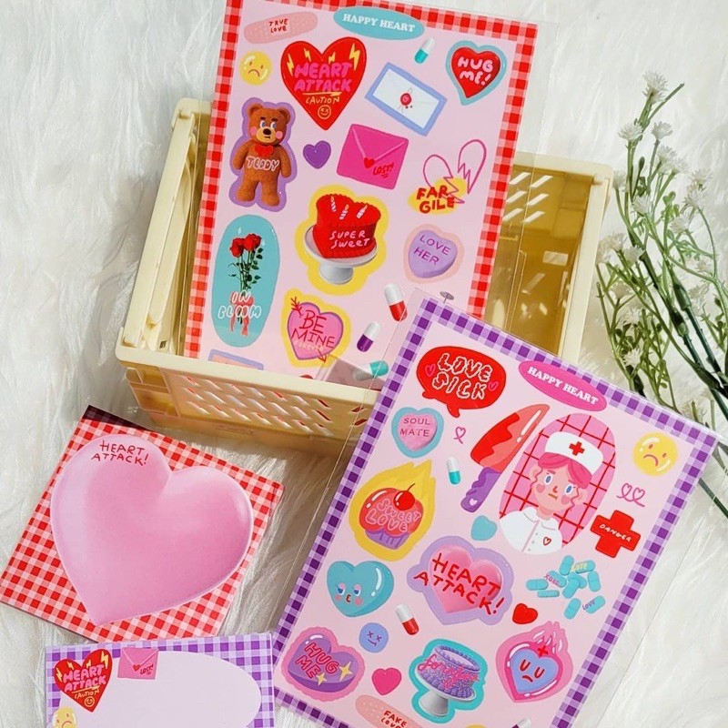Heart attack sticker | Shopee Thailand