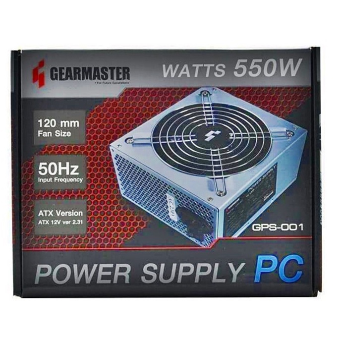 Power supply 550w GEARMASTER / GPS-001 / 550w Black Power | Shopee Thailand