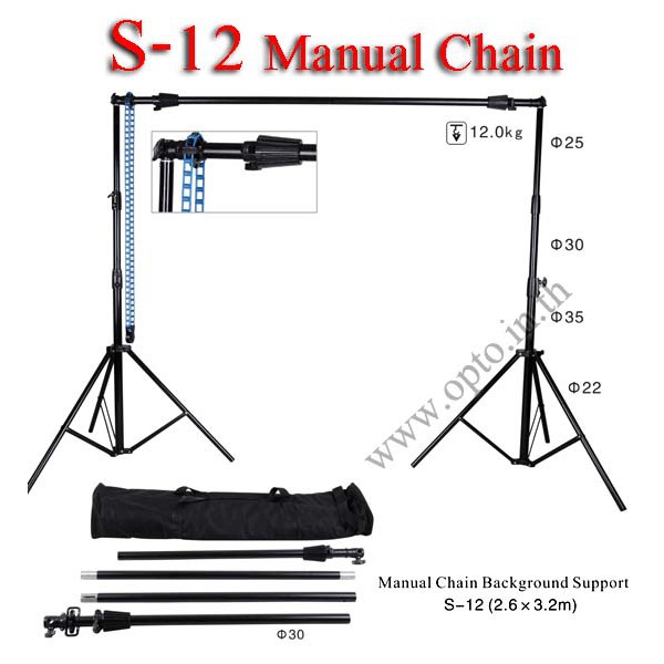 Manual Chain Background Stand Set Backdrop S-12 | Shopee Thailand
