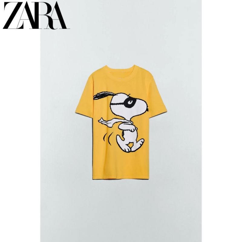 ZARA Snoopy ® Peanuts T-shirt Women | Shopee Thailand