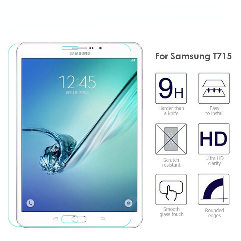 กระจกนิรภัย Samsung Galaxy Tab S2 8.0 SM-T710 SM-T715 Screen Protector Tablet Protective Glass ...