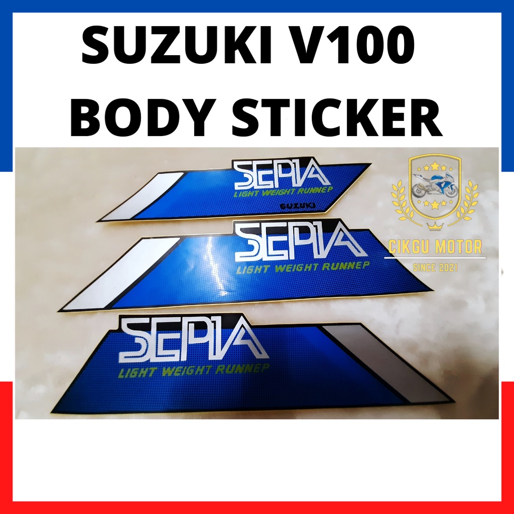 SUZUKI V100 BODY STICKER (SPECIAL SPEC JAPAN SEPIA) | Shopee Thailand