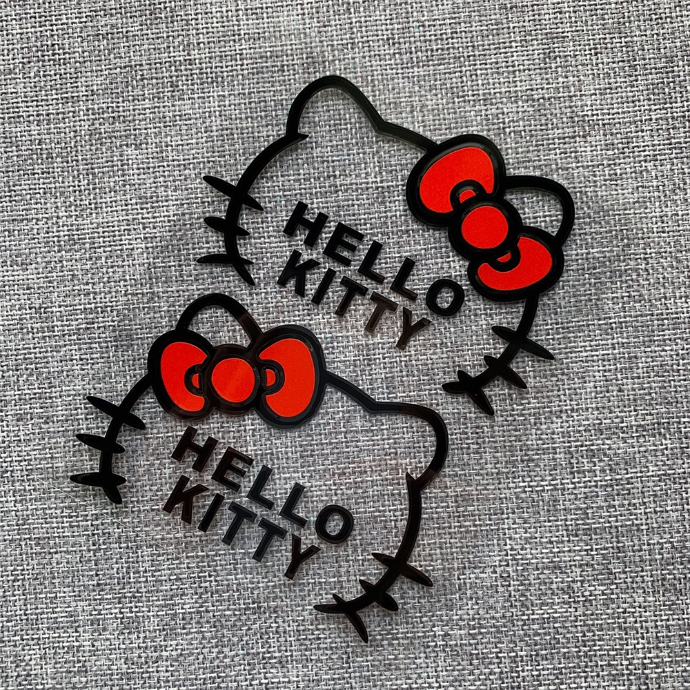 Reflective Sticker For Hello Kitty Motorcycle Car Waterproof Decal ...