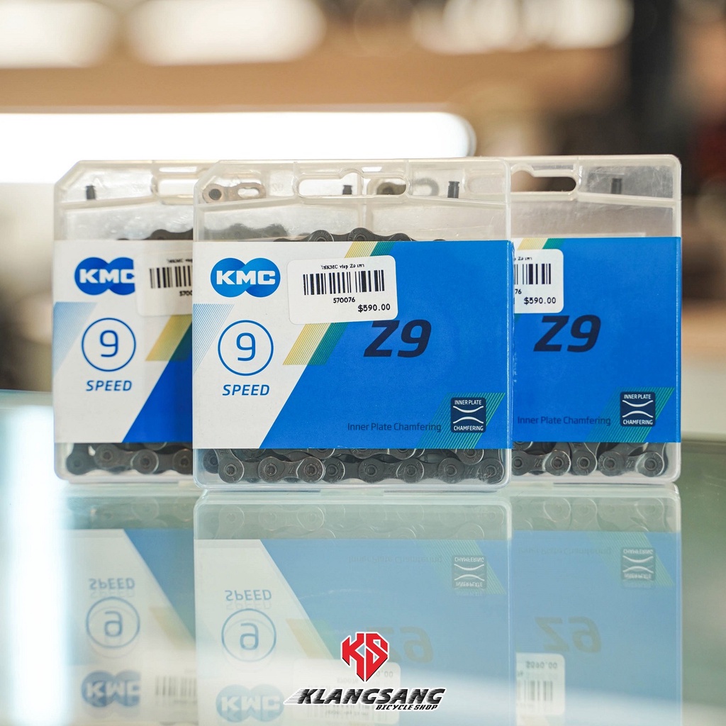 โซ่จักรยาน KMC Z9 สำหรับ 9 สปีค มาพร้อมข้อต่อปลดเร็ว | Shopee Thailand