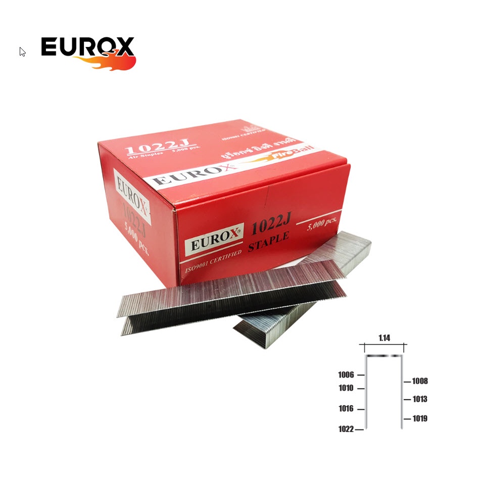 ตะปูยิงขาคู่ 1022J EUROX (5000 PES.) | Shopee Thailand