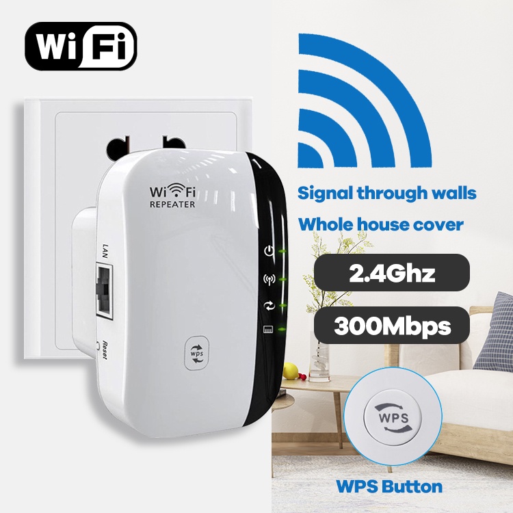 Wireless Wifi Extender Wi-Fi Amplifier 300/1200Mbps เครือข่ายไร้สาย ...