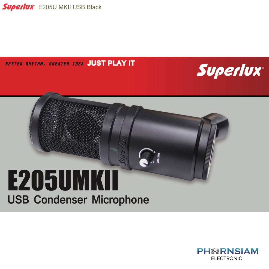 Phornsiamelectronic Superlux E205U MKII USB Condenser Microphone | Shopee Thailand
