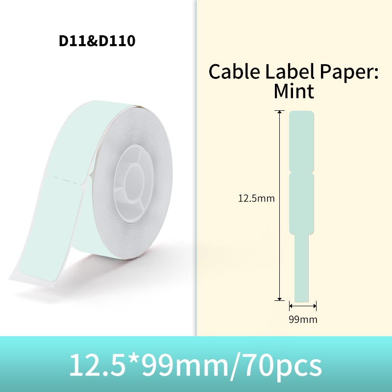สติกเกอร์ฉลากสายเคเบิลกันน้ำ Niimbot D11 D110 D101 H1S | Shopee Thailand